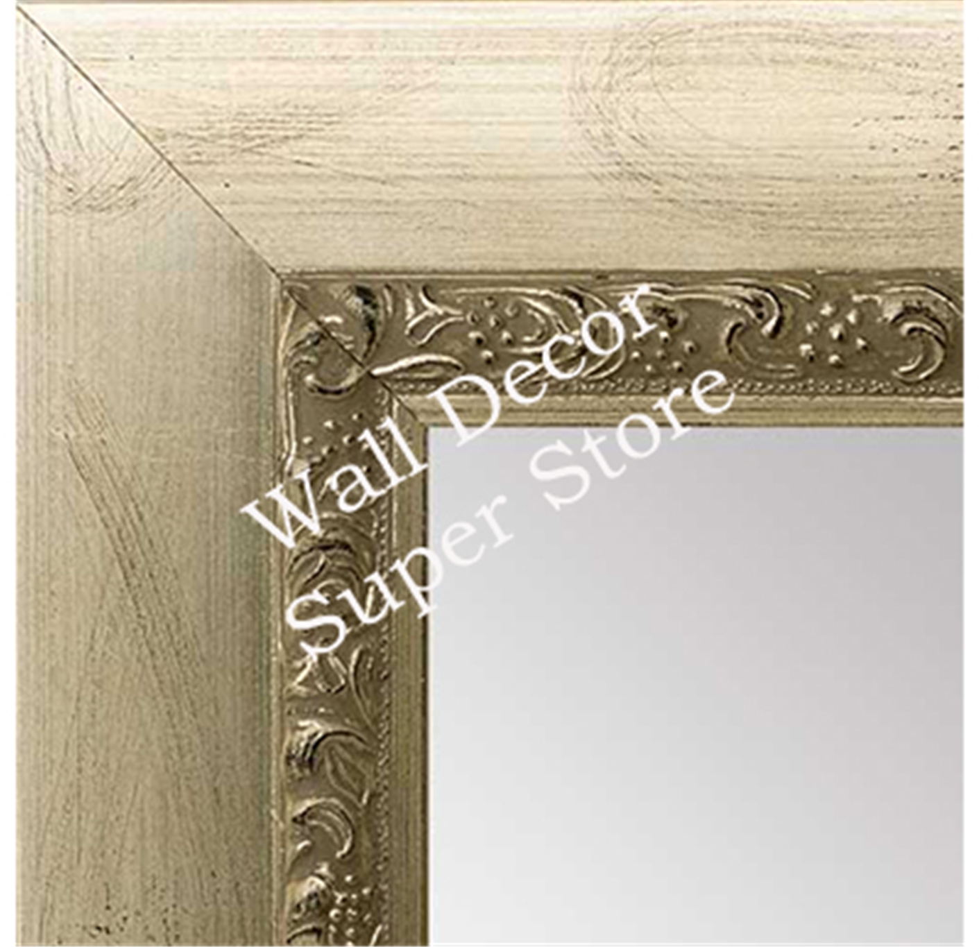 MR1051-2 Silver Leaf Distress With Black Scratching