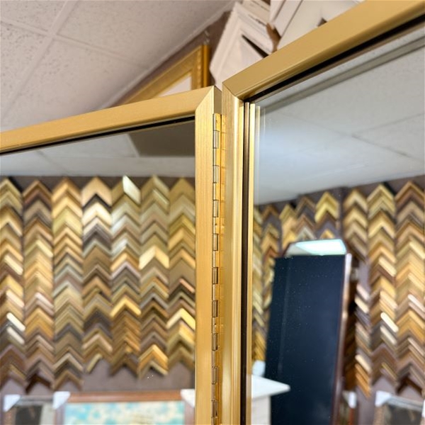 WM1000 - Custom 3 Panel Mirrors - Gold, Silver, Champagne, Brass, White ...