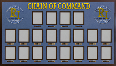 CC300-04 - 84" Wide Chain of Command Board